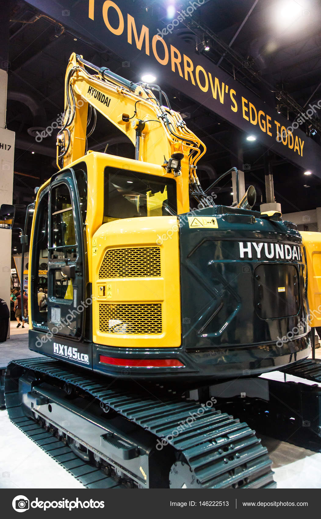 Excavator on display at ConExpo — Stock Editorial Photo © woodkern ...