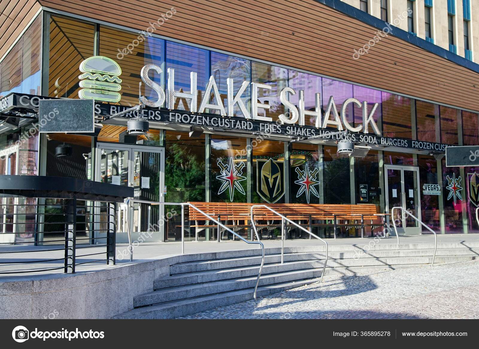 Las Vegas April 2020 Shake Shack Restaurant Las Vegas Strip — Stock ...
