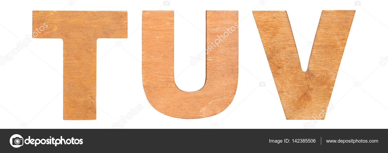 Old wooden letters TUV — Stock Photo © Dmitry.Zimin #142385506