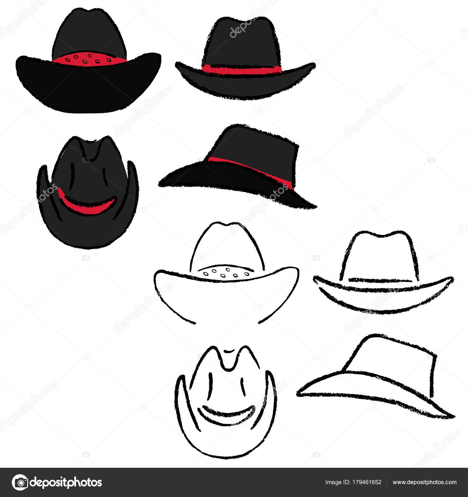 Cowboy Hat Front Vector