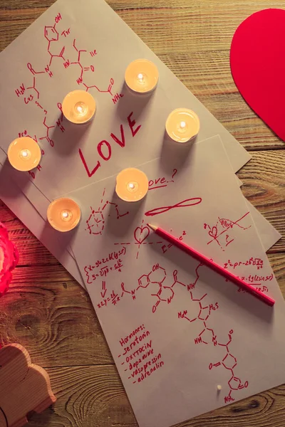 Fórmula de matemática de amor coração Stock Photos, Royalty Free ...