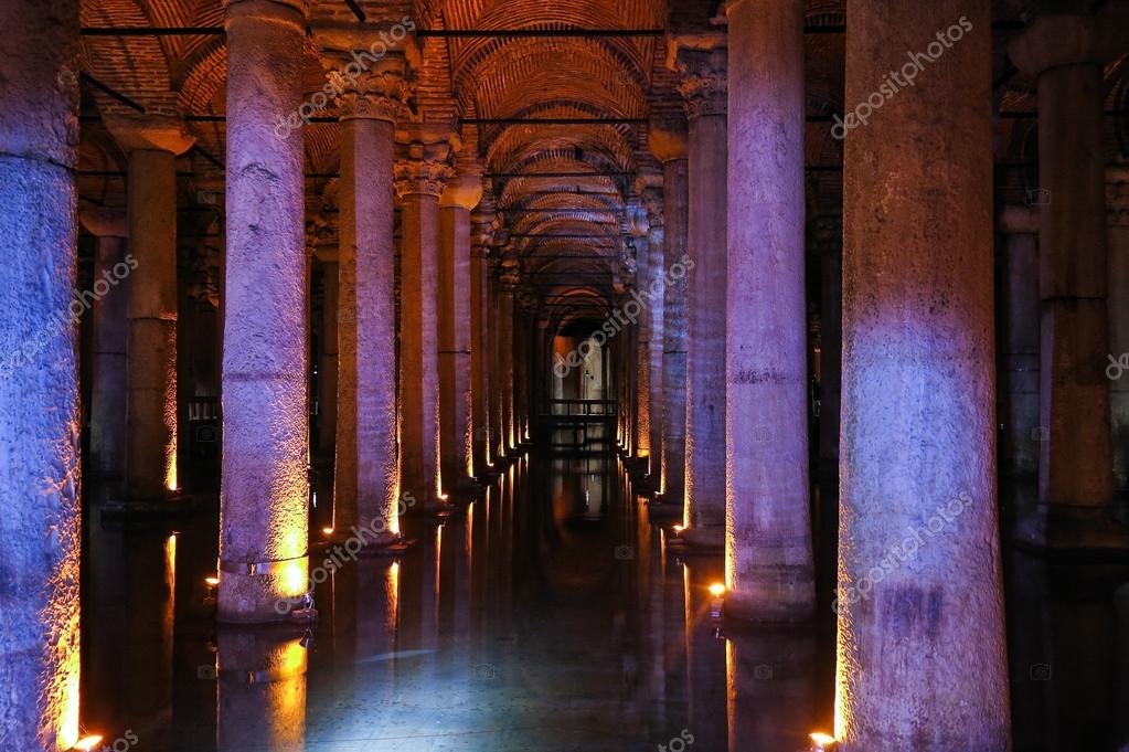 The Basilica Cistern - underground water reservoir. Istanbul, Tu ...
