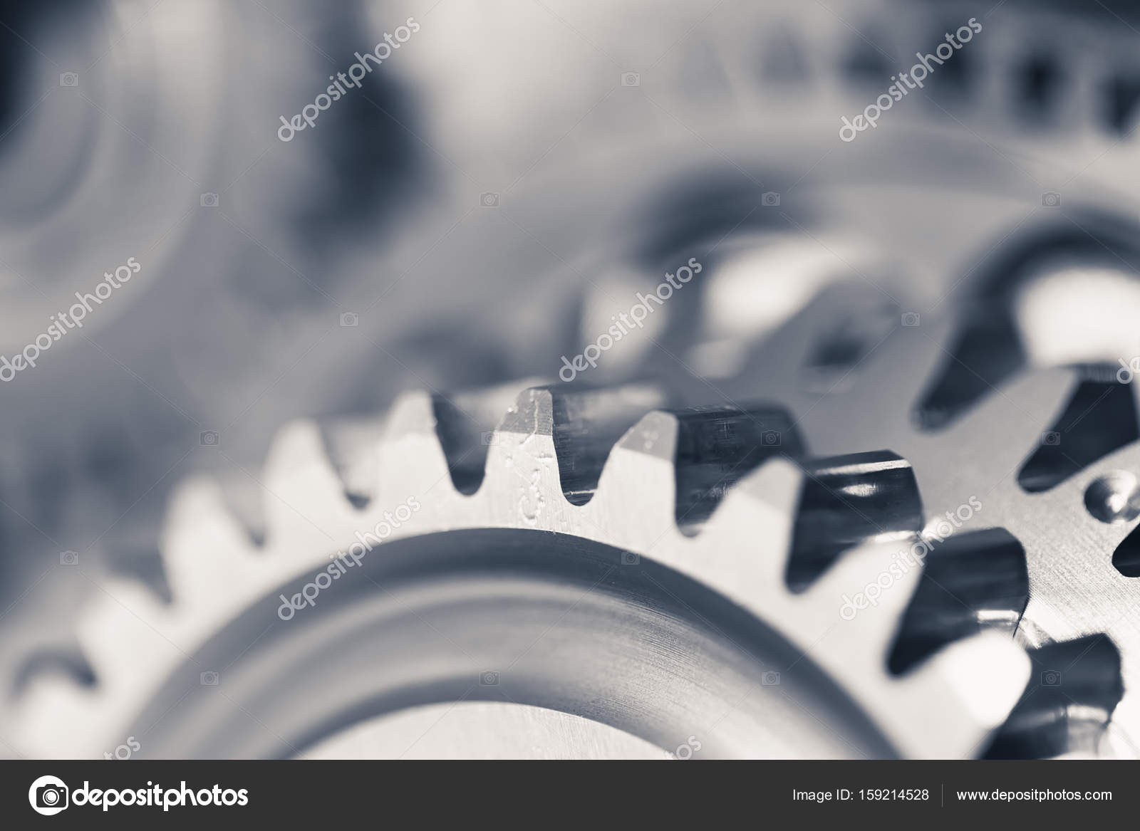 Engine gear wheels, industrial background Stock Photo by ©nikkytok ...