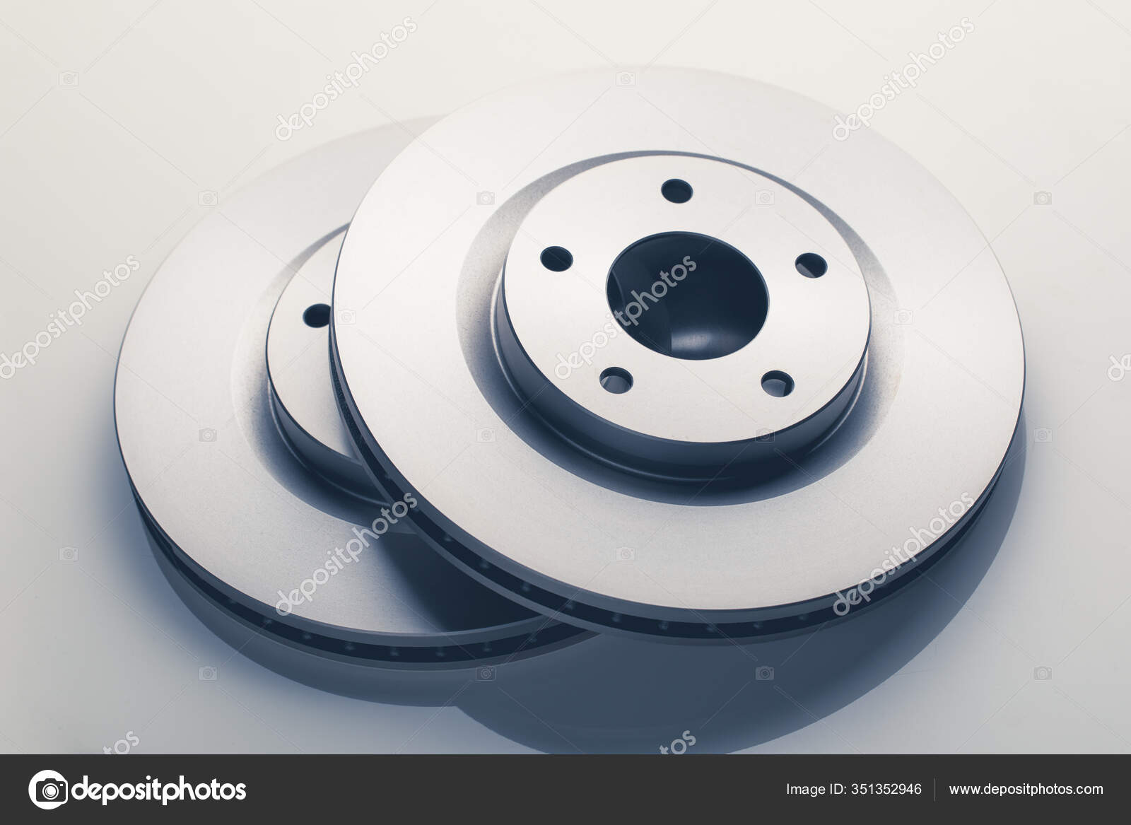 Car Brake Discs White Background — Stock Photo © nikkytok #351352946