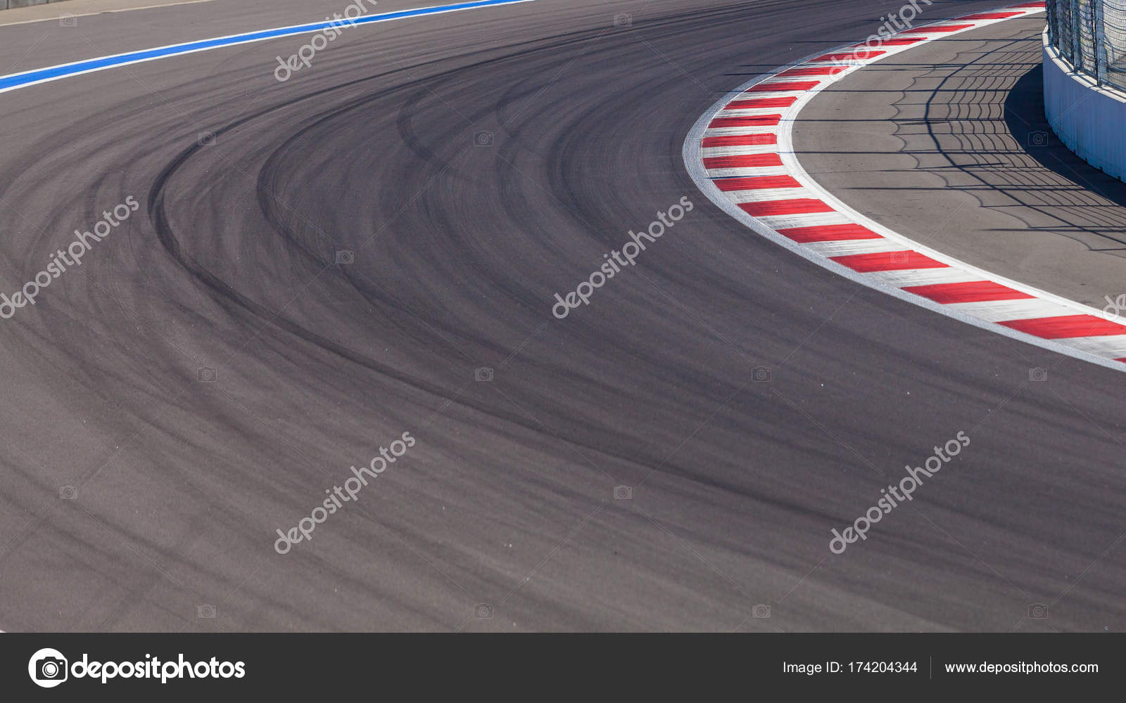 Motor racing track. Race track curve road Stock Photo by ©ewastudio ...