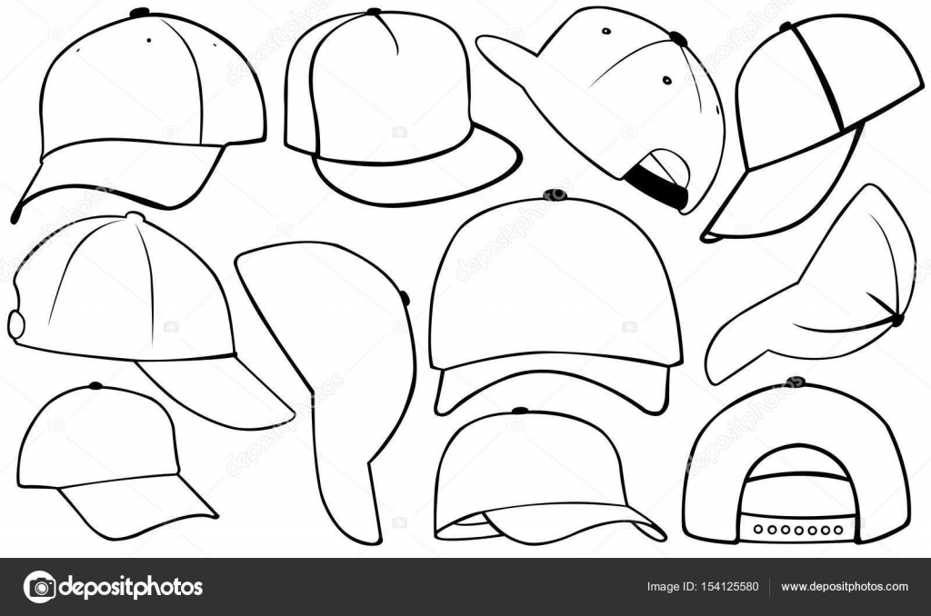 Set of different caps Stock Vector Image by ©laschi #154125580