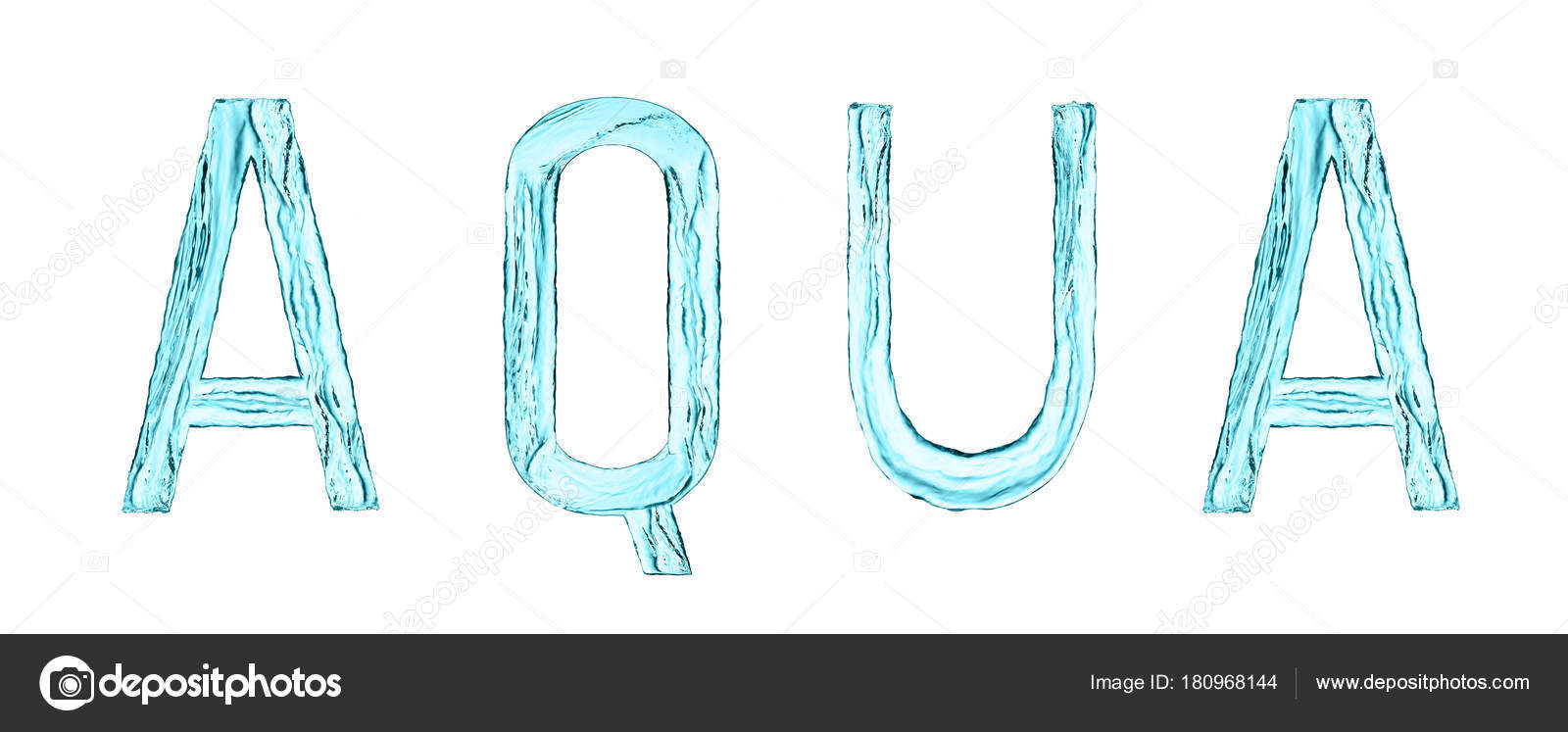 Water splash letters with AQUA word concept Stock Photo by ©DenisMArt ...