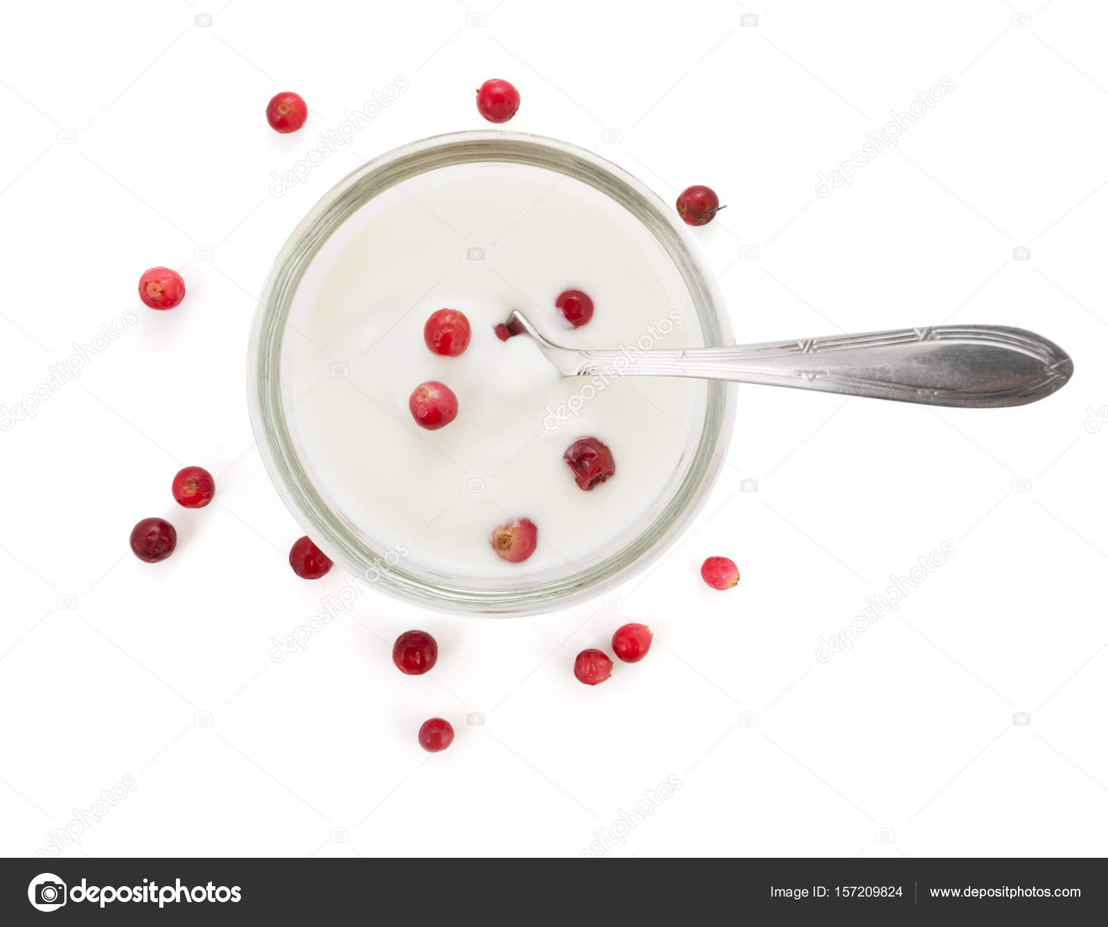 Yogurt, top view Stock Photo by ©Mny-Jhee 157209824