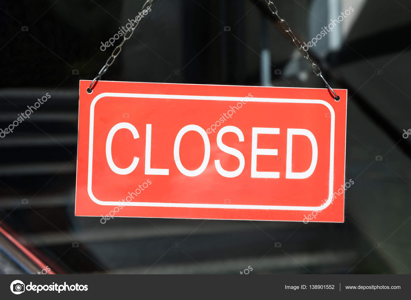 Closed Tag Inside Window Stock Photo by ©AndreyPopov 138901552