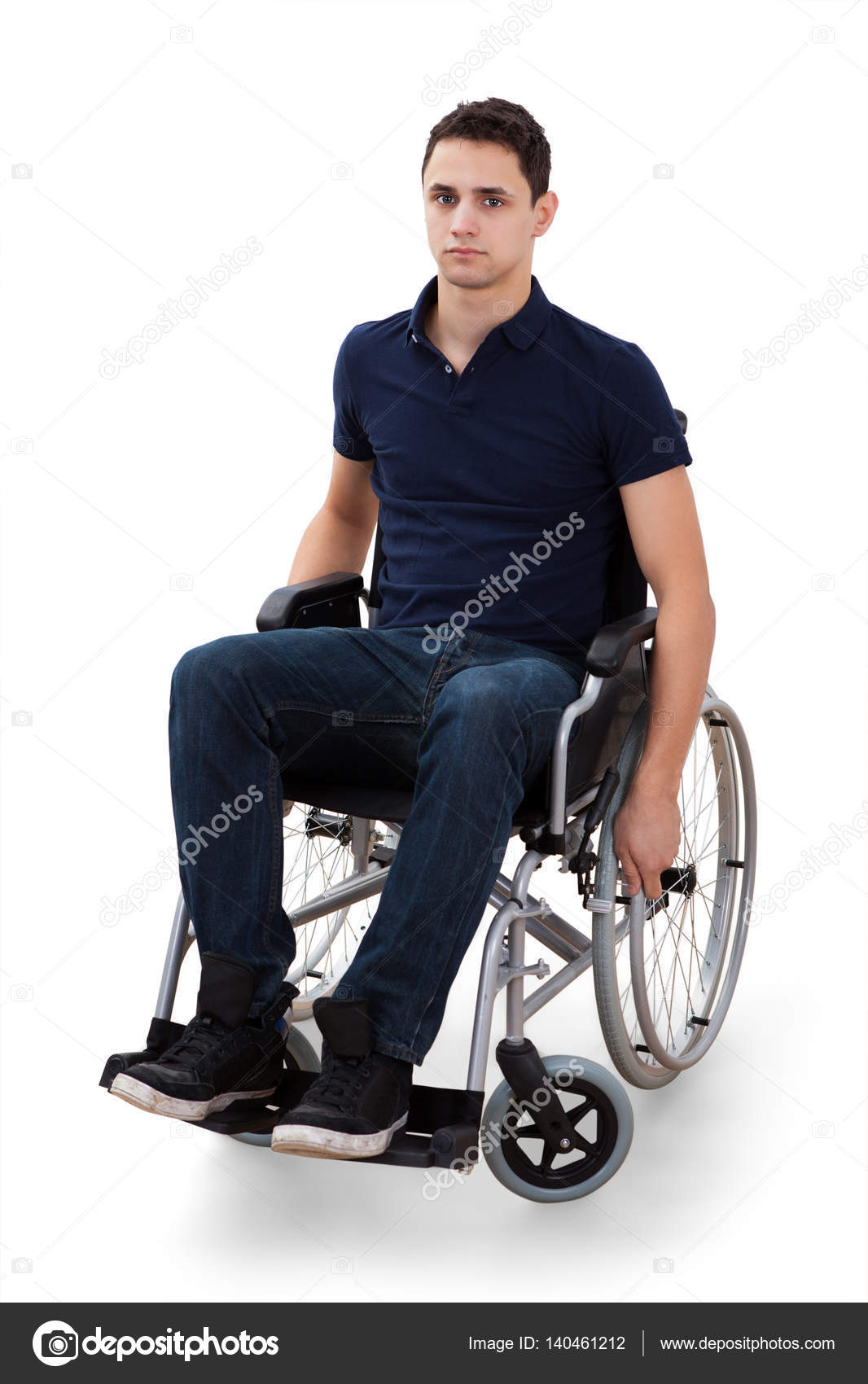 Handicapped Man On Wheelchair Stock Photo by ©AndreyPopov 140461212