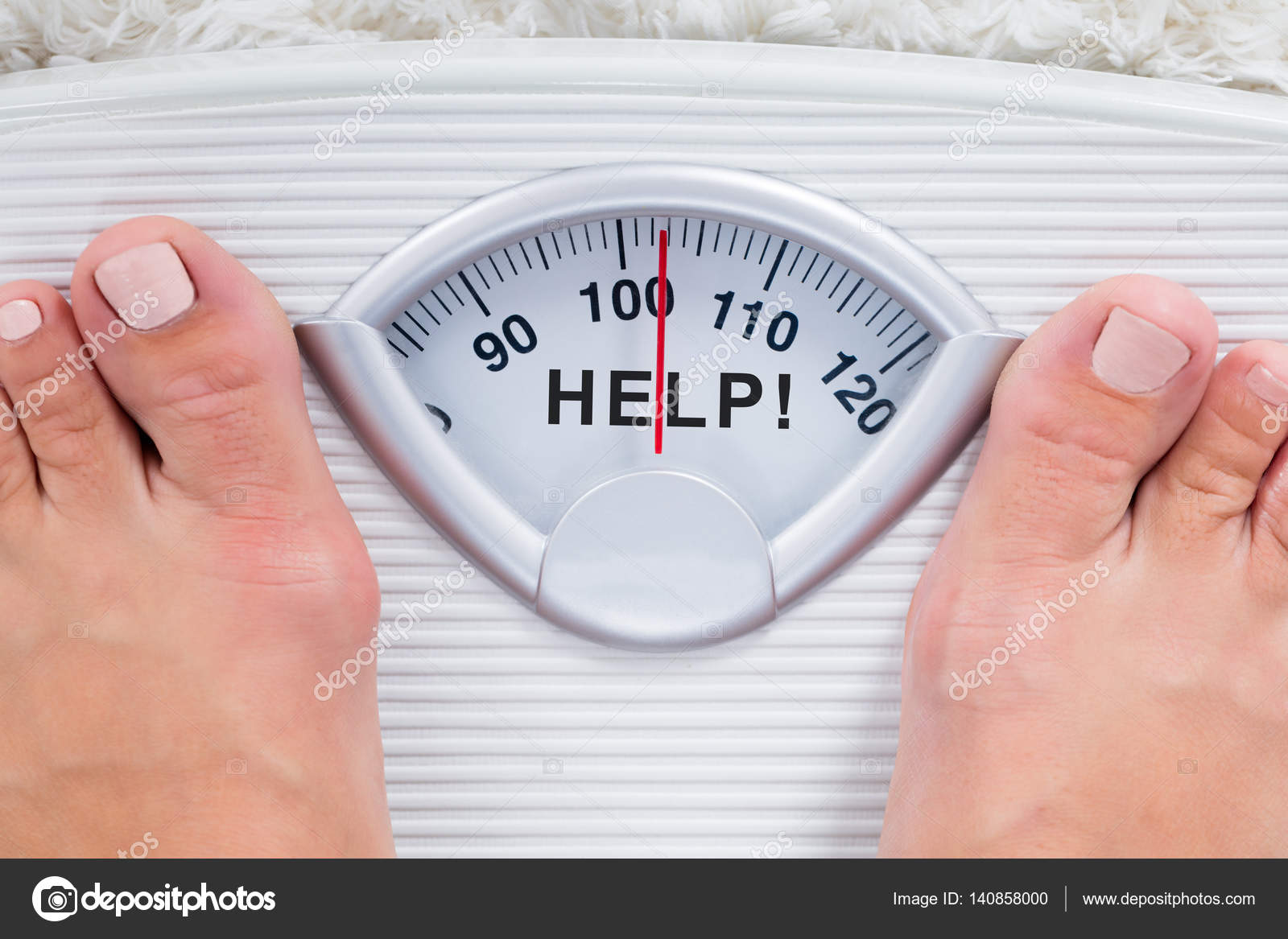 Person On Bathroom Scale