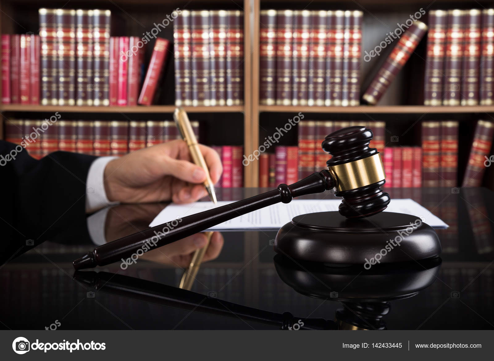 Judge Writing On Paper — Stock Photo © AndreyPopov #142433445