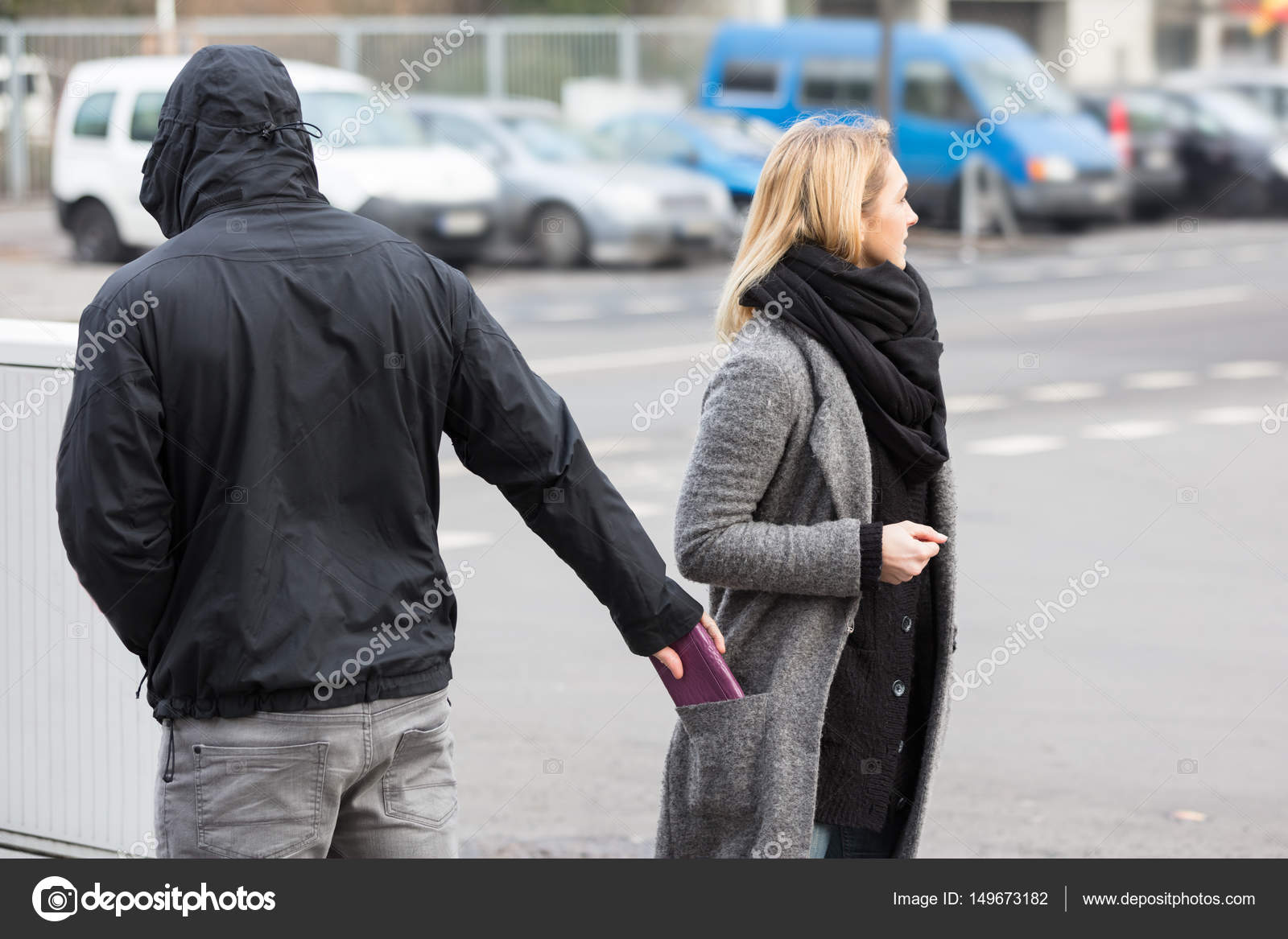 Hombre robando bolso en la calle: fotografía de stock © AndreyPopov ...