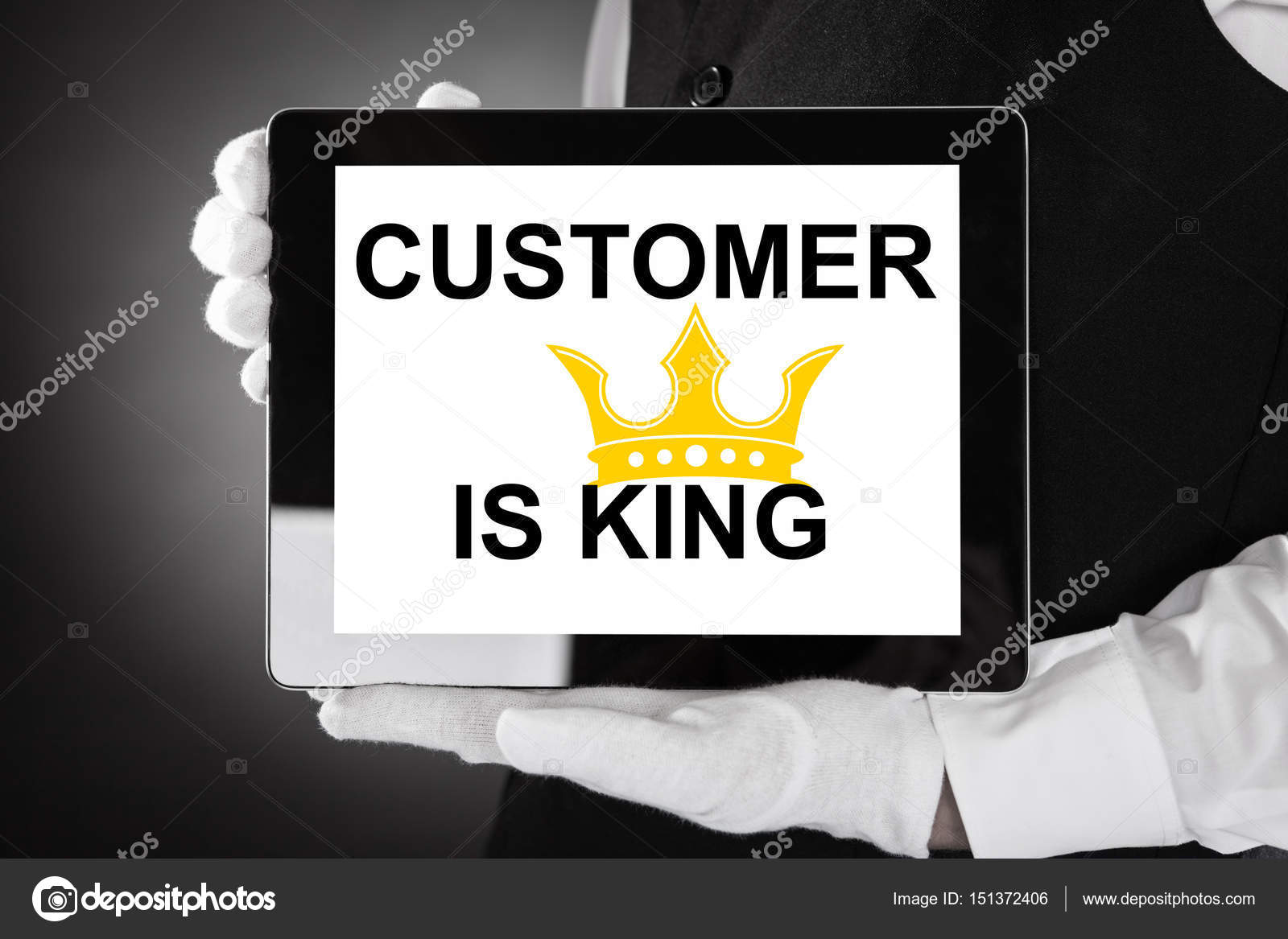 Person Displaying Customer Is King Stock Photo by ©AndreyPopov 151372406 Person Displaying Customer Is King Stock Photo by ©AndreyPopov 151372406