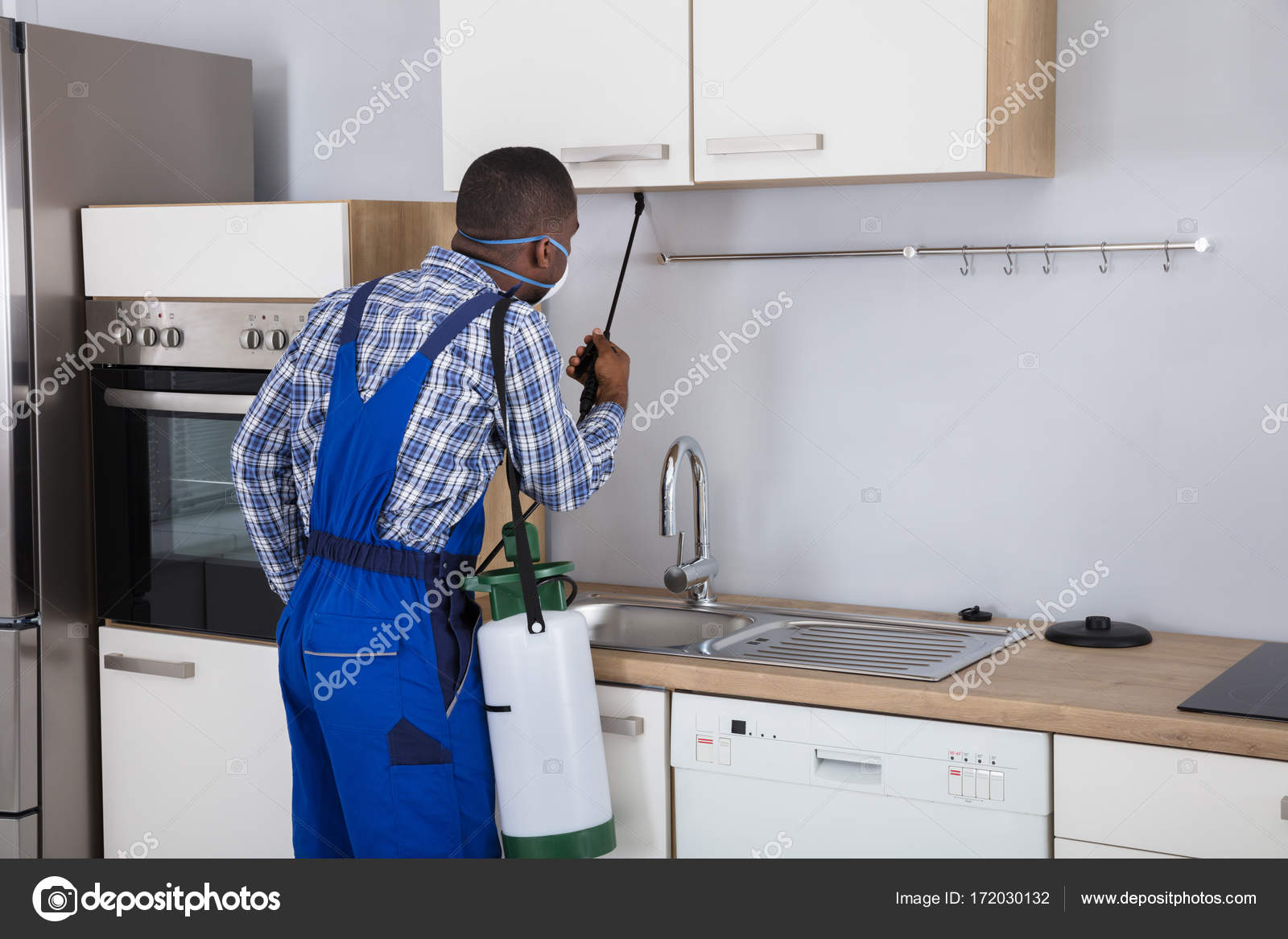 Worker Spraying Pesticide Stock Photo by ©AndreyPopov 172030132