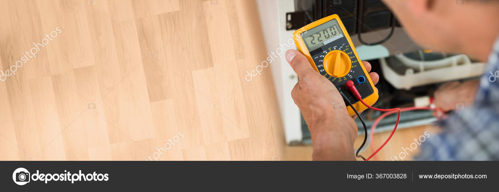 Testing Electric Appliance Using Multimeter Repair Fridge Home Stock ...