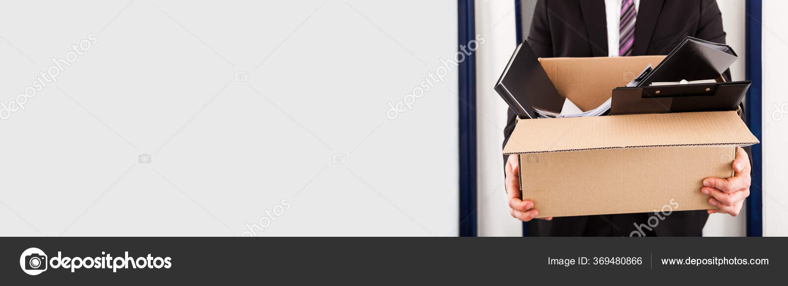 Fired Job Businessman Employee Box Moving — Stock Photo © AndreyPopov ...