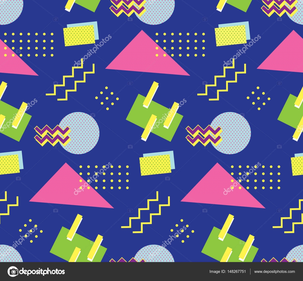 90's style seamless background Stock Vector by ©mhatzapa 148267751
