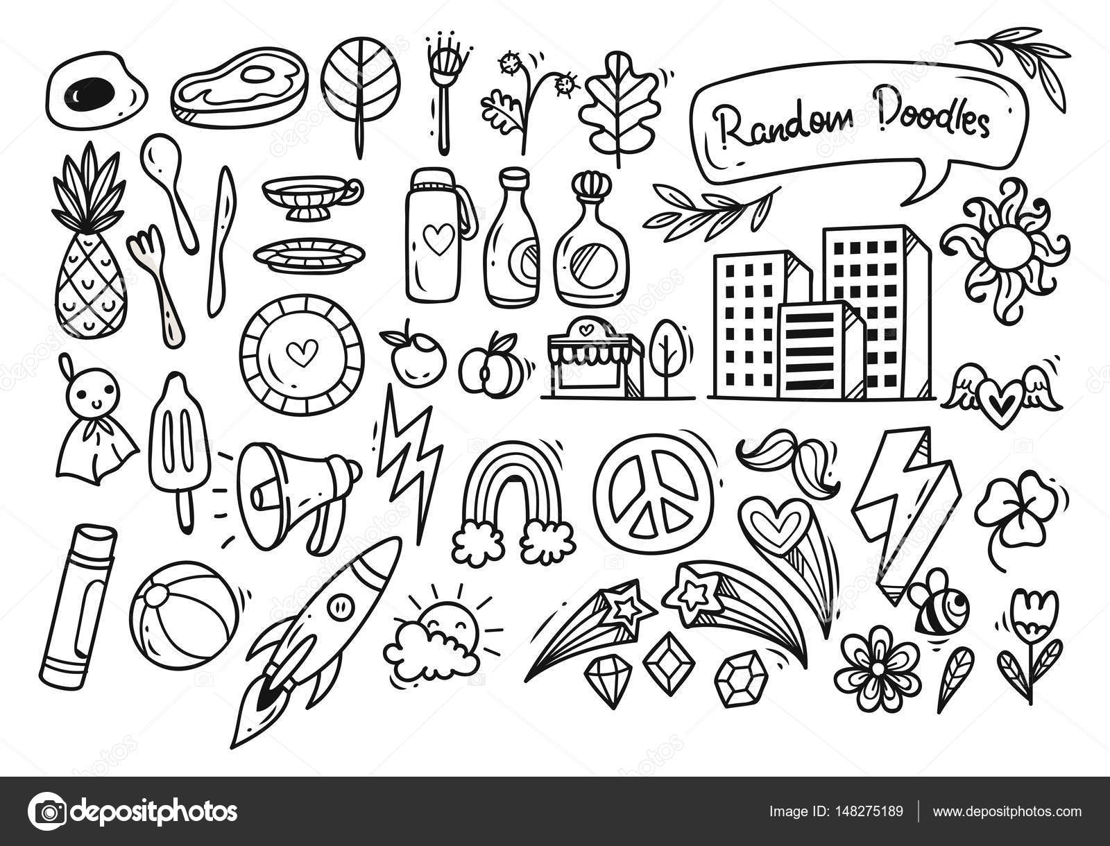 Random Doodle Collage