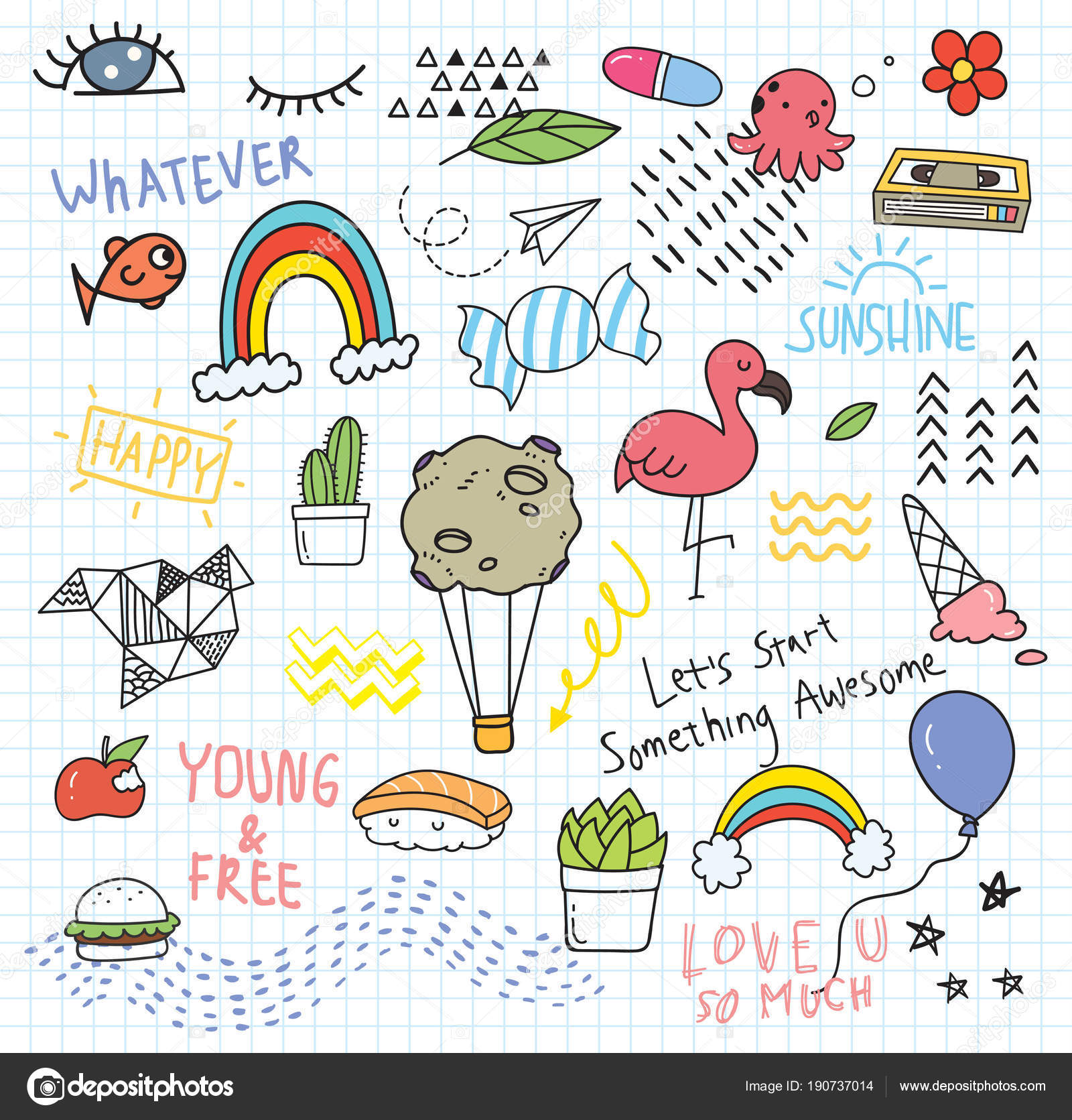 Colorful Doodle Background