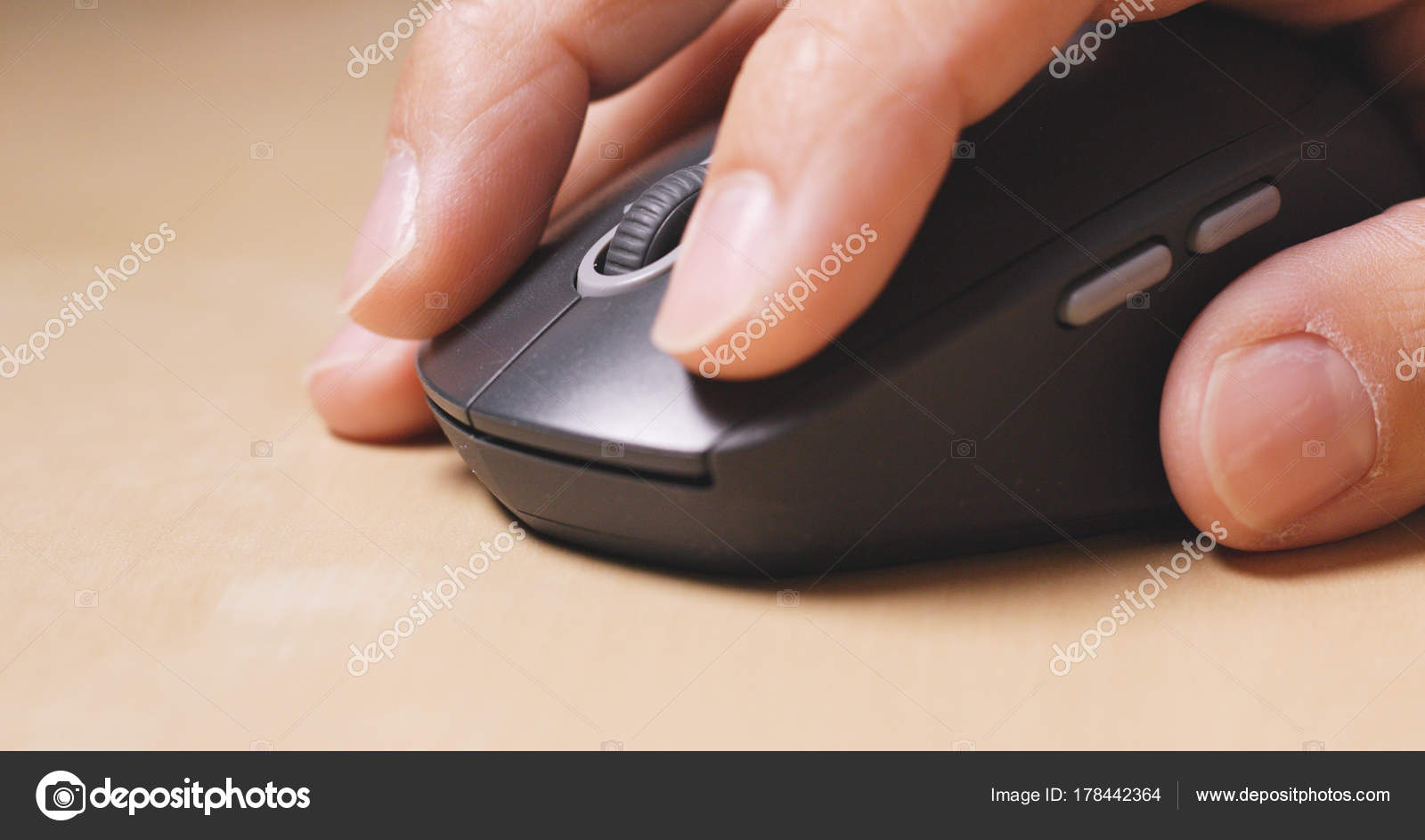 Person Using Computer Mouse Stock Photo by ©leungchopan 178442364