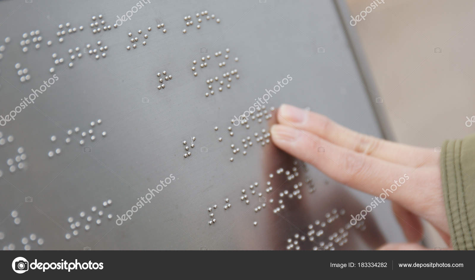 Blind Reading Braille Outdoor Directory Stock Photo by ©leungchopan ...