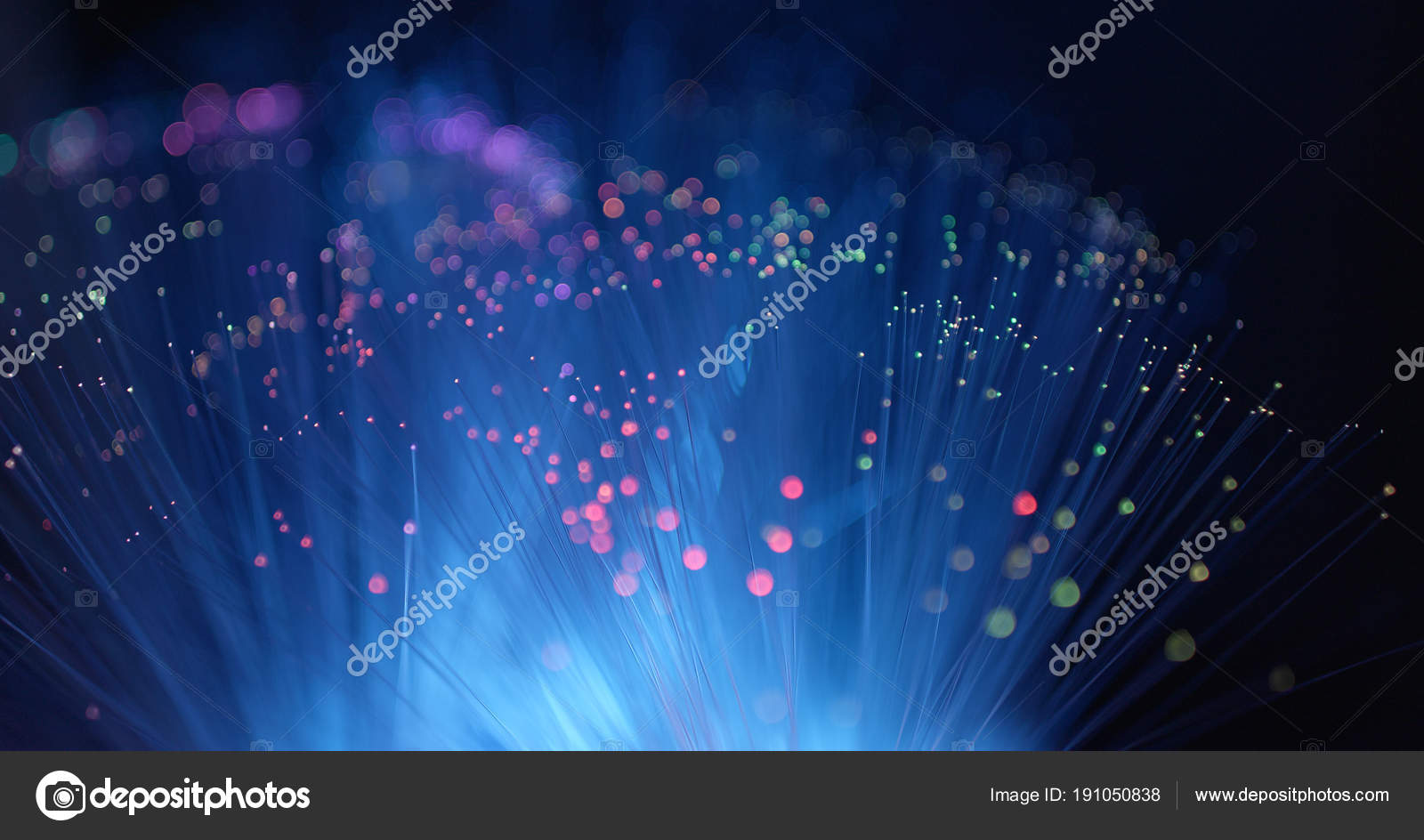 Optical Fiber Stand Black Background Stock Photo by ©leungchopan 191050838