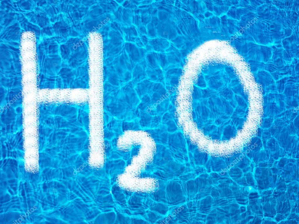 H2O sign over water — Stock Photo © londondeposit #127342530