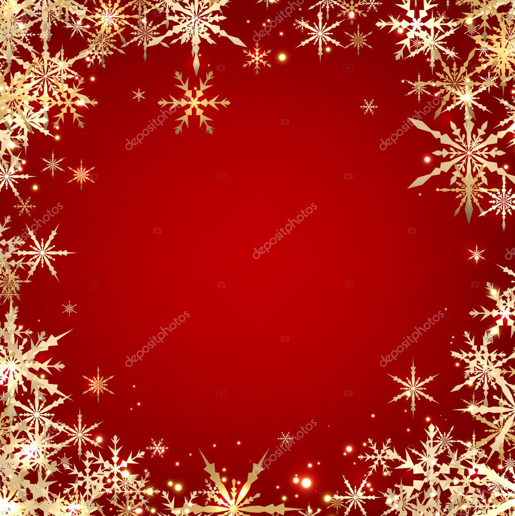 Red winter with snowflakes Stock Vector Image by ©Maxborovkov #127166166