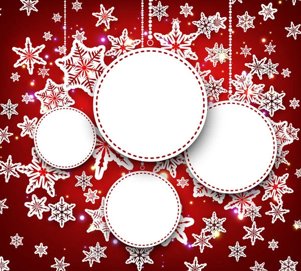 Winter background with round banners. Stock Vector by ©Maxborovkov ...