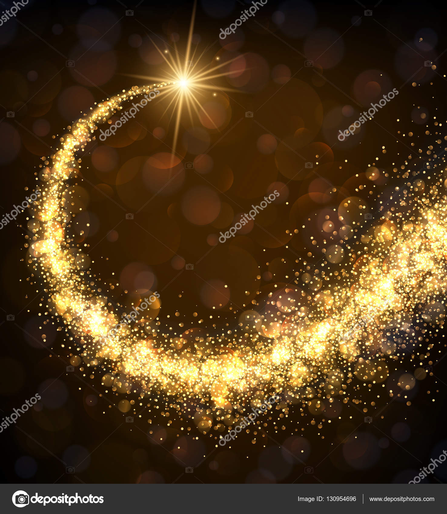 Magic golden swirl Stock Vector by ©Maxborovkov 130954696