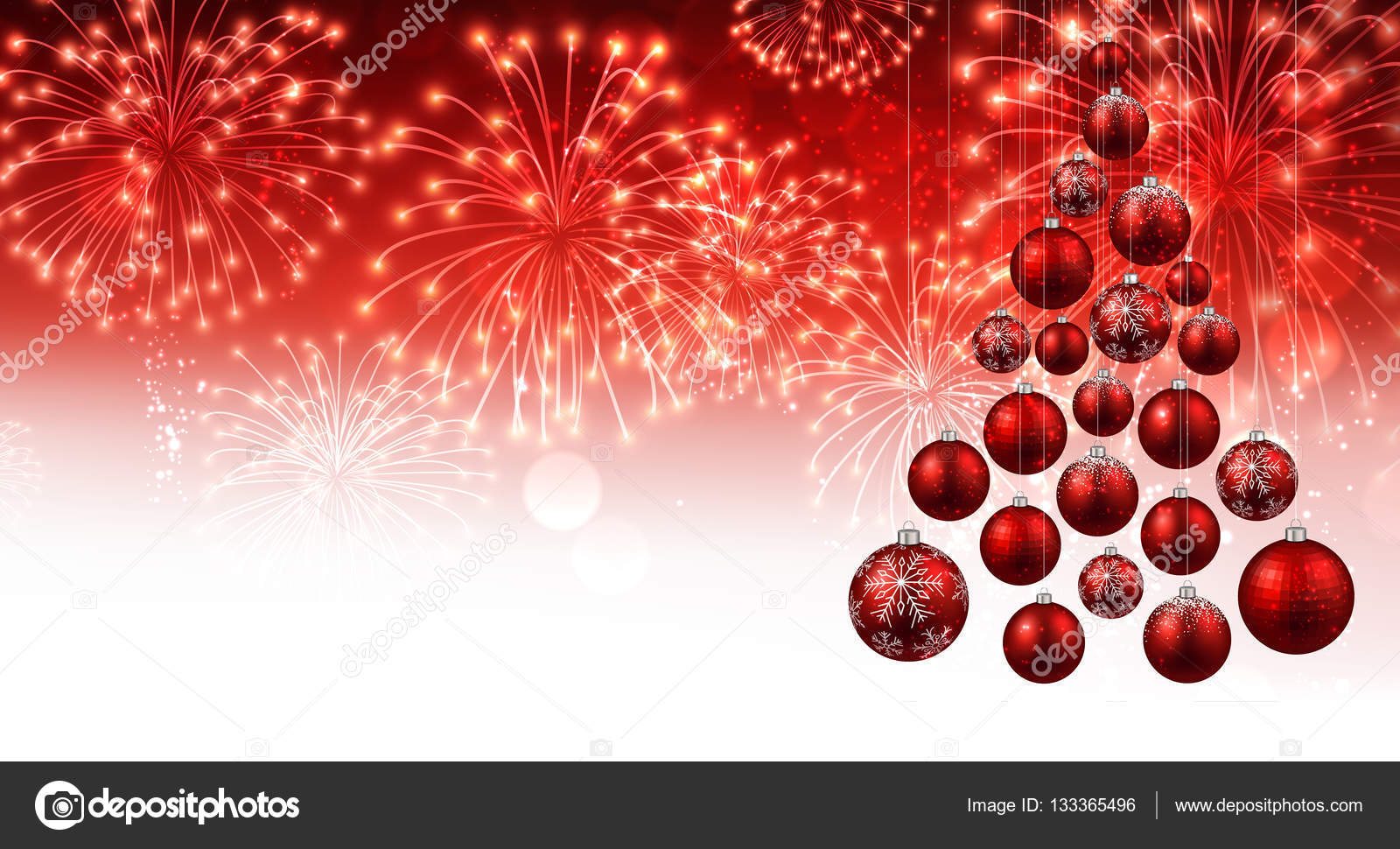 Red background with Christmas tree. Stock Vector Image by ©Maxborovkov ...