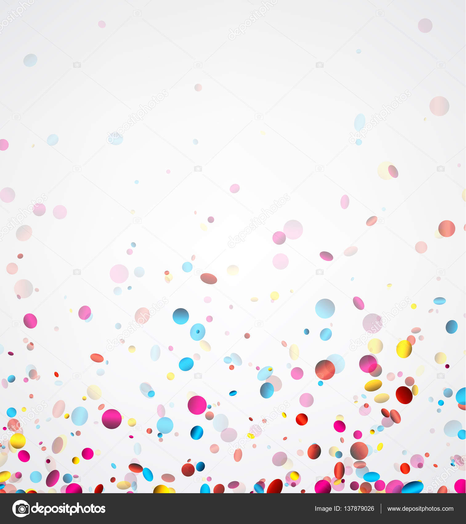 Circle shape confetti template — Stock Vector © Maxborovkov #137879026