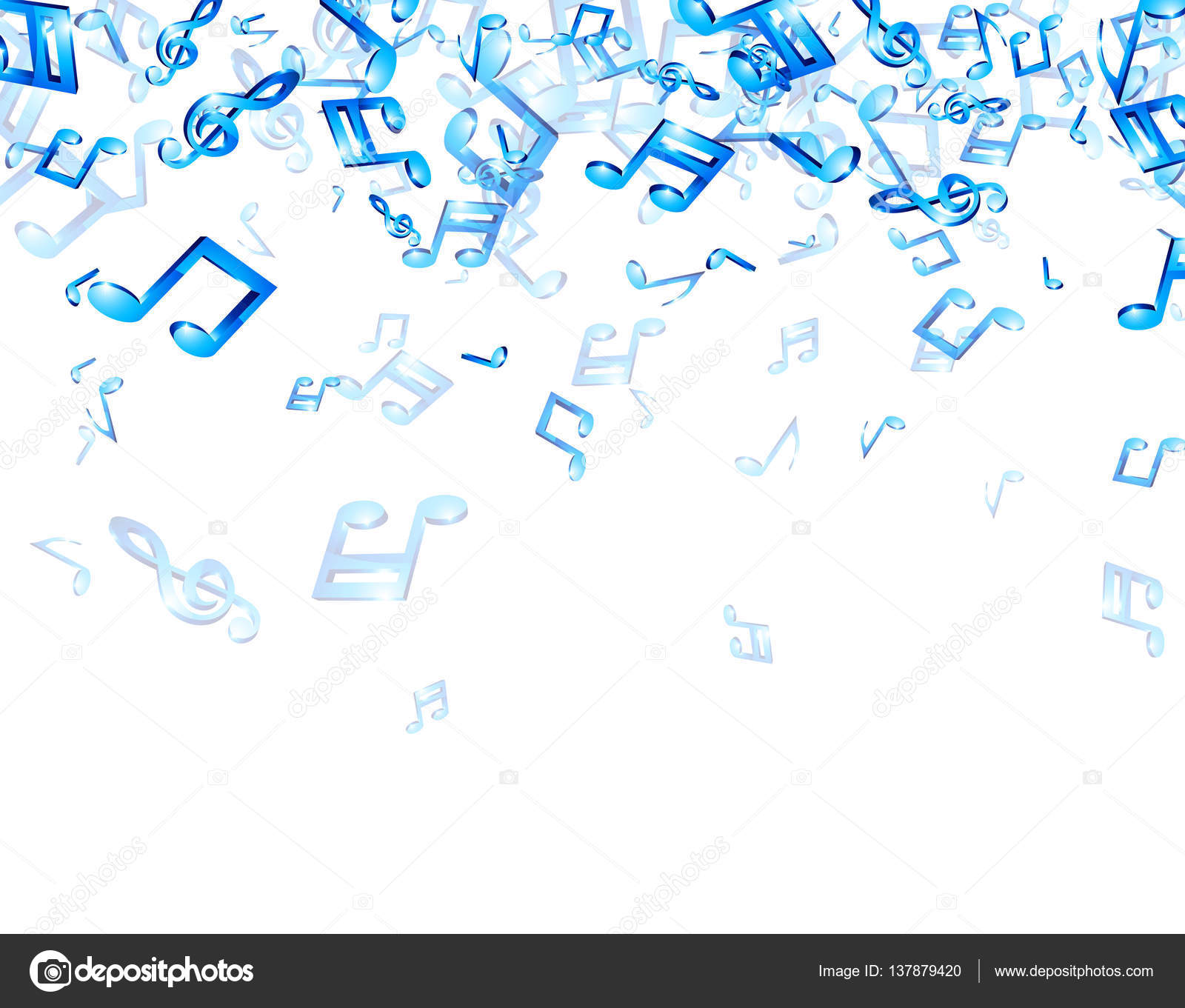 Musical notes template Stock Vector by ©Maxborovkov 137879420