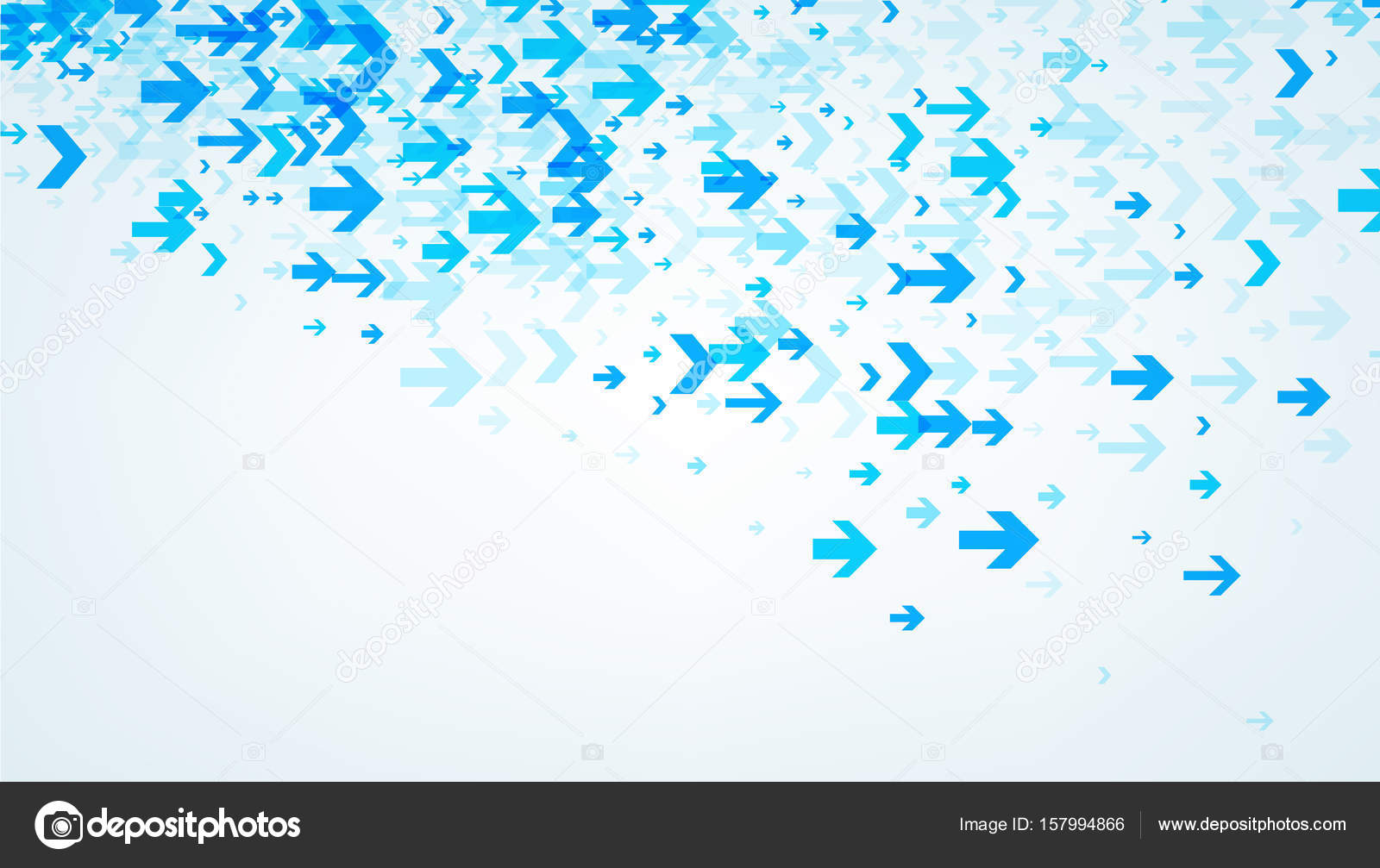 Blue arrows pattern Stock Vector by ©Maxborovkov 157994866