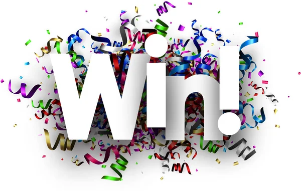 You Win Poster Spectrum Brush Strokes White Background Colorful ...