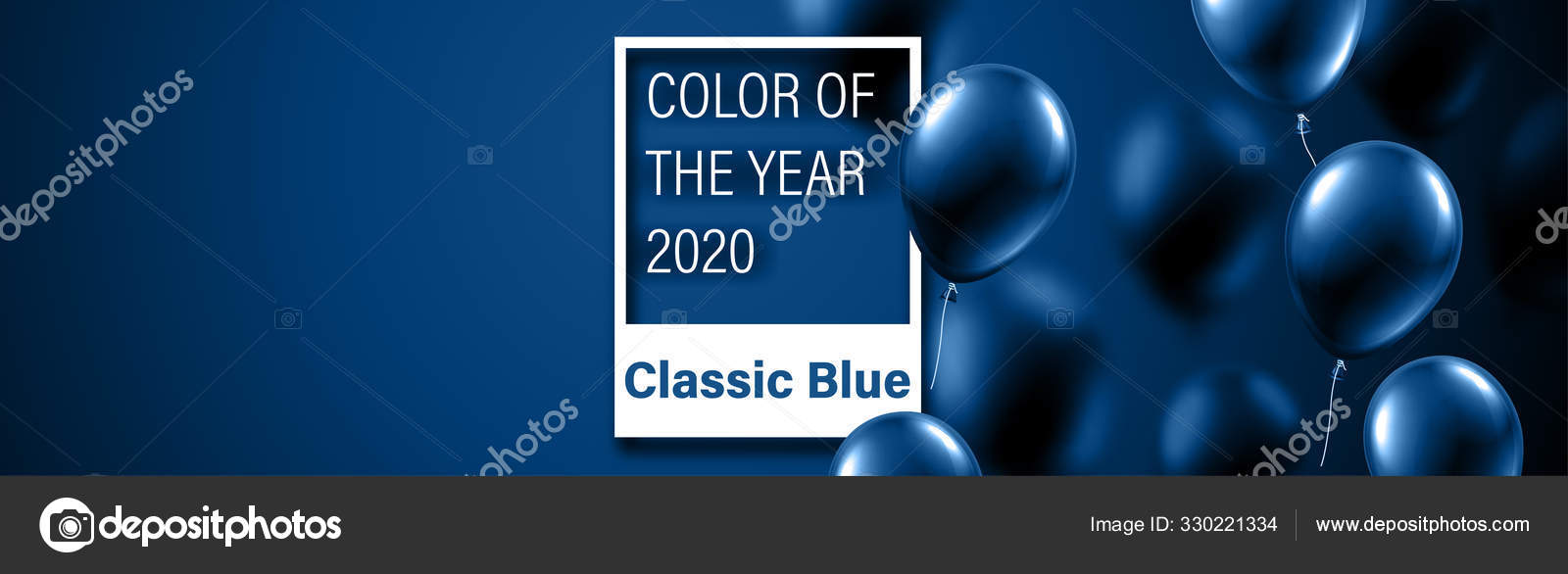 Classic blue swatch composed of balloons. Stock Vector by ©Maxborovkov ...