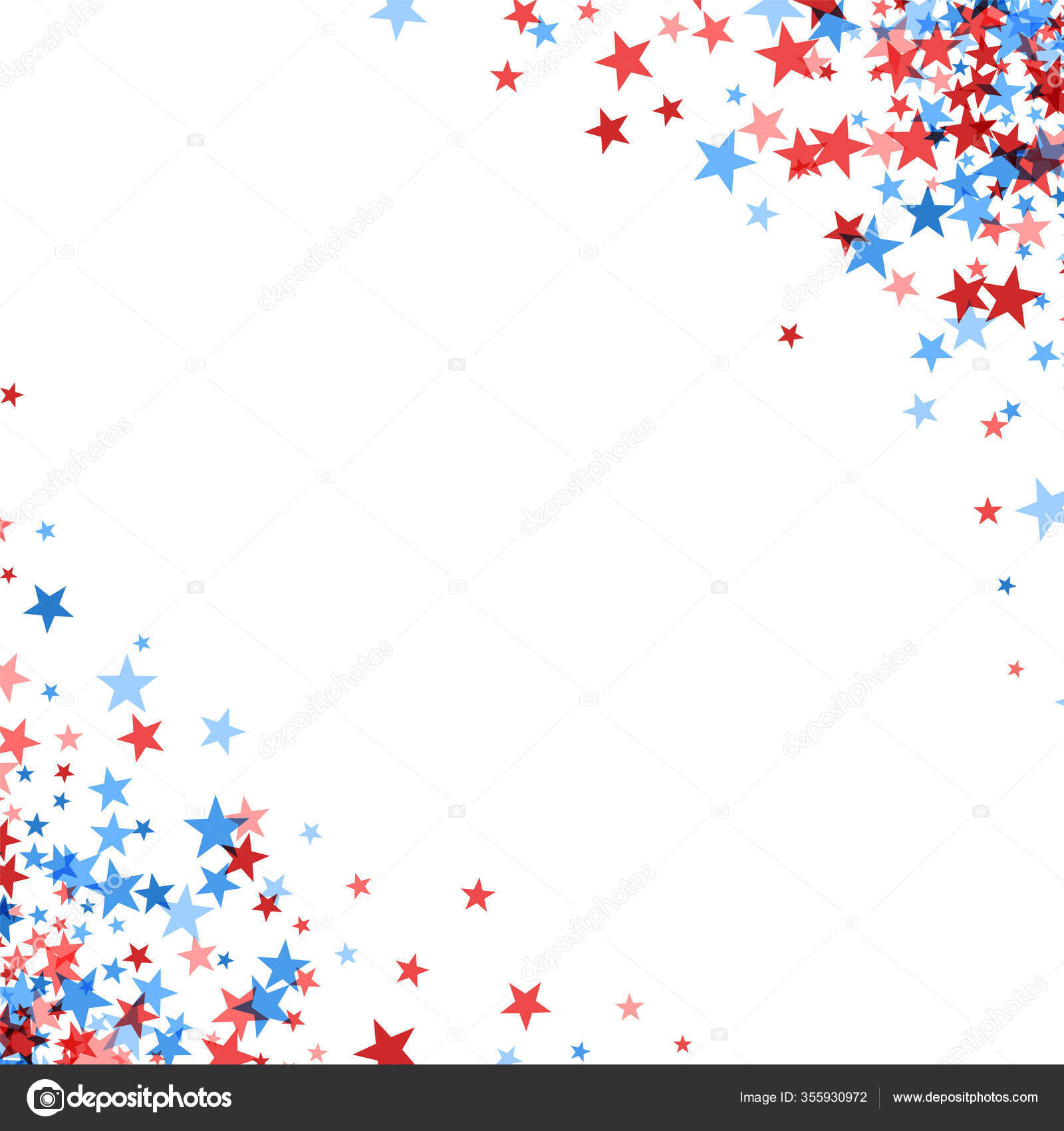 Red White And Blue Borders With Corners