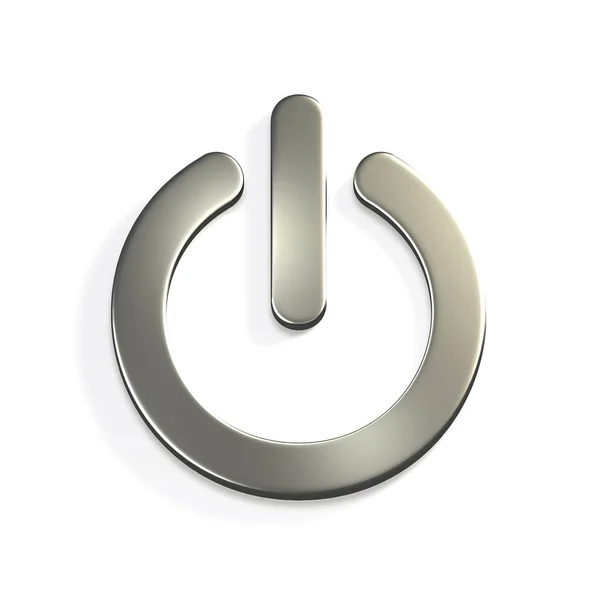 Power button icon dark blue, isolated on black — Stock Photo © zeffss ...