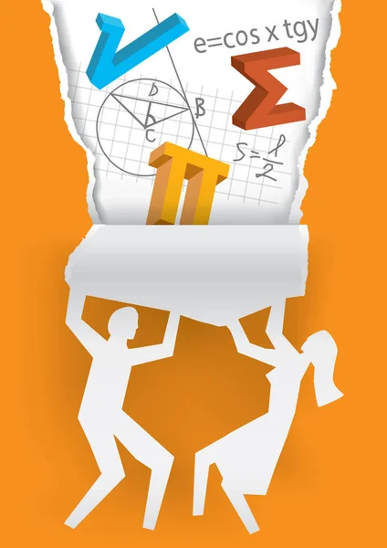 Símbolos de las matemáticas imágenes de stock de arte vectorial ...