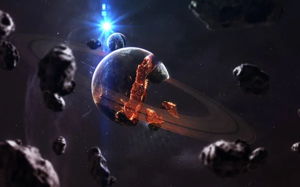 Planets Exploding Wallpaper