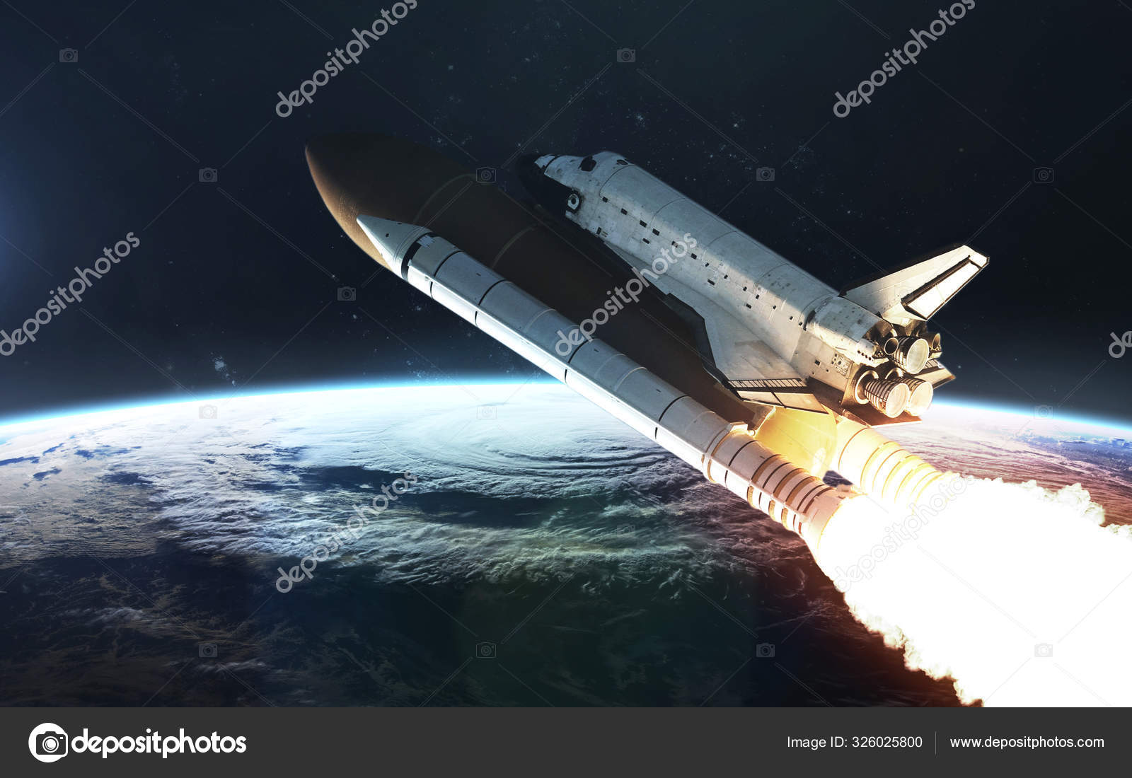 Hd Space Shuttle In Orbit