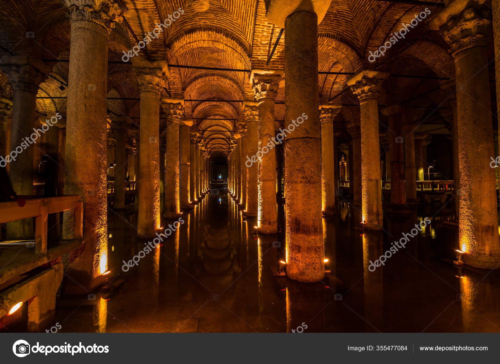 Istanbul Turkey March 2019 Basilica Cistern Largest Ancient Underground ...