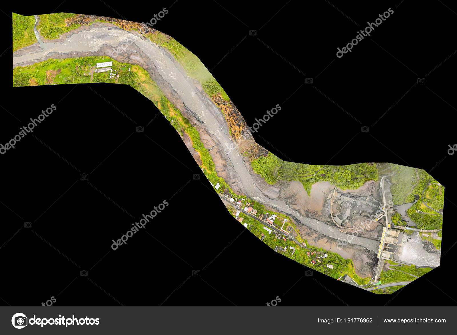 High Resolution Orthorectified Orthorectification Aerial Map Used ...
