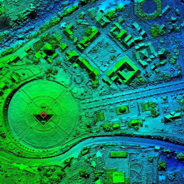 High Resolution Orthorectified, Orthorectification Aerial Map Used For ...