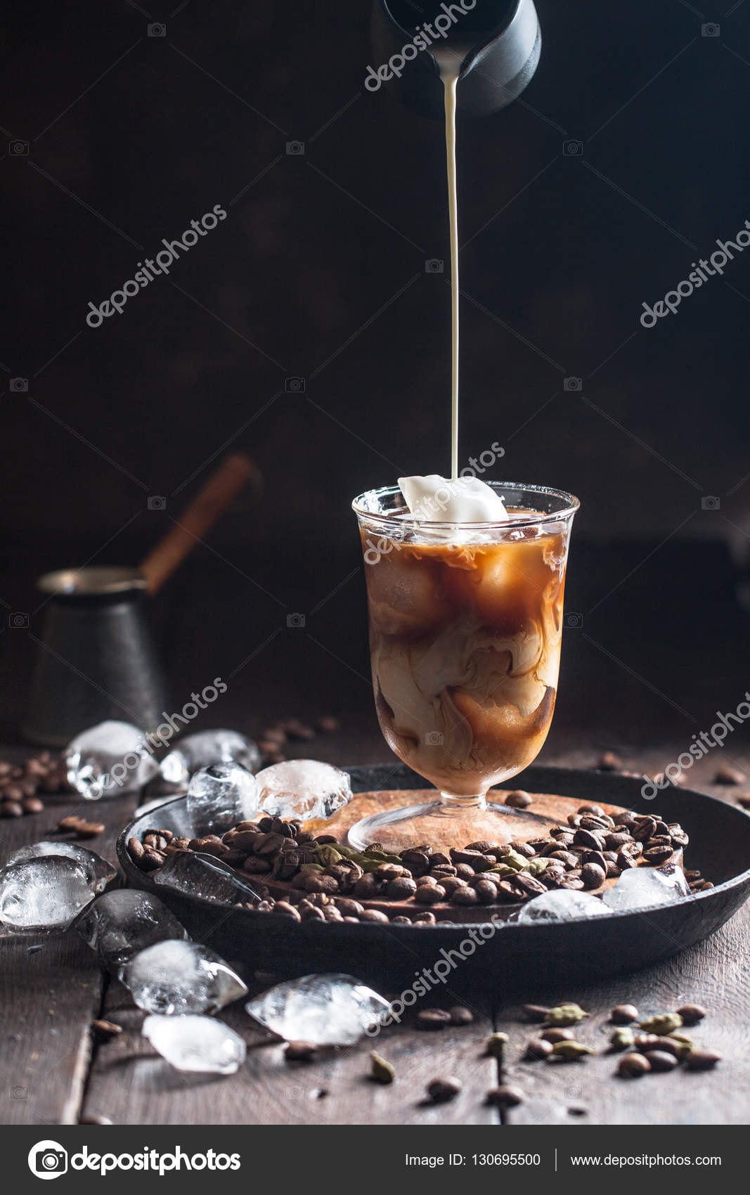 Cold chocolate coffee Stock Photo by ©contrse 130695500