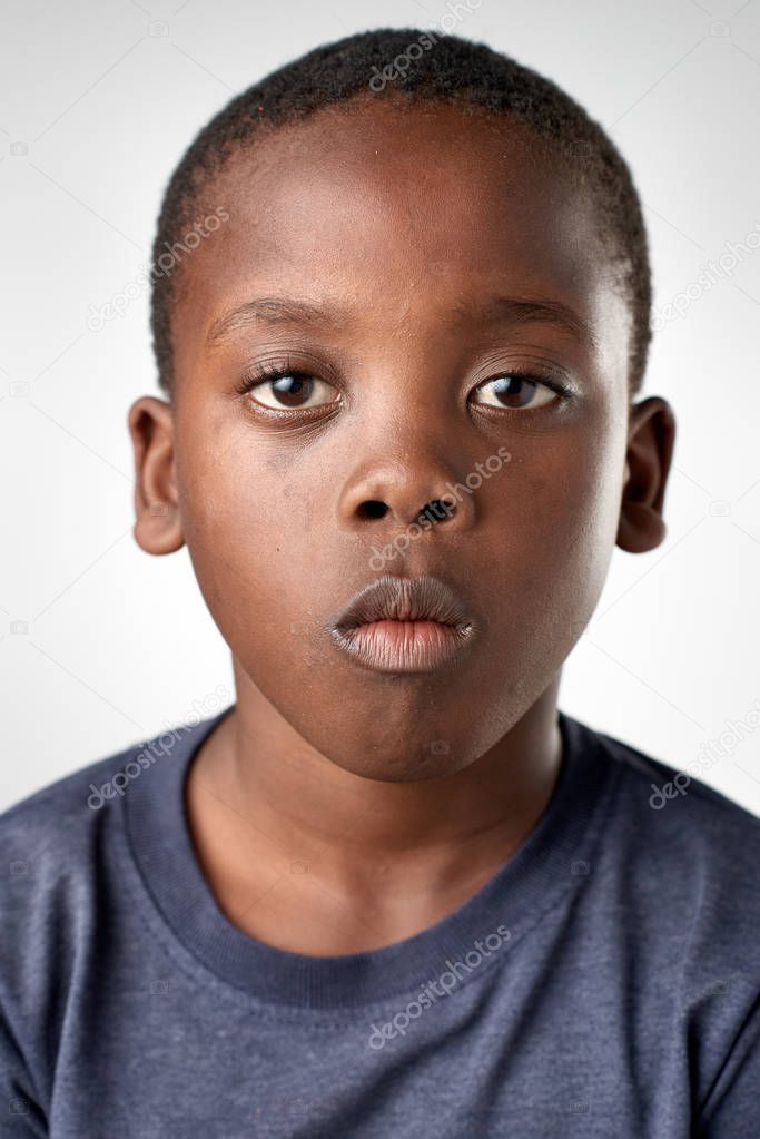 African boy face | Real african boy face — Stock Photo © Daxiao ...