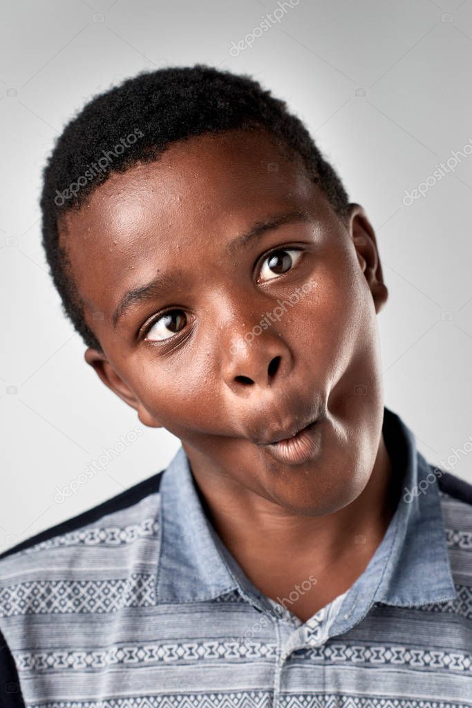 African man making silly expression — Stock Photo © Daxiao_Productions ...