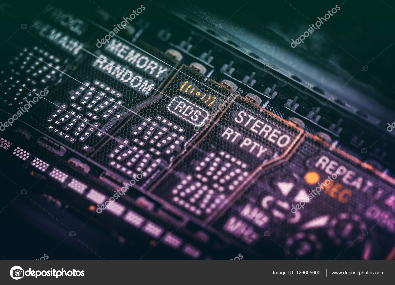 Old media player display Stock Photo by ©grafvision 126605600