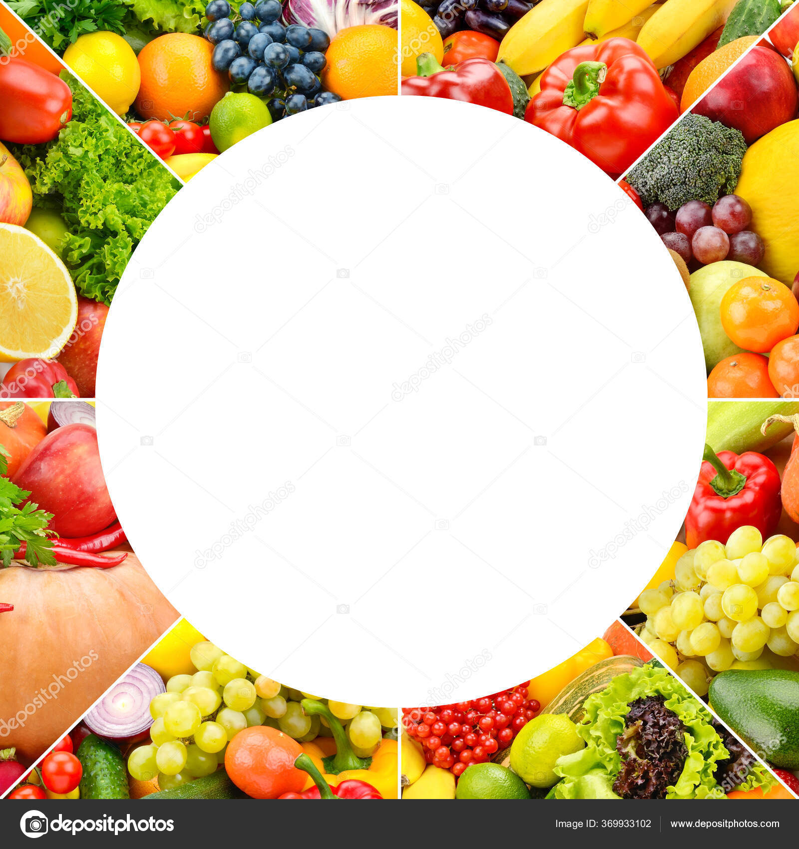 Fruits And Vegetables Frame Hd